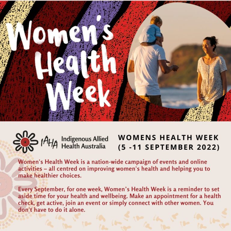 Yarning with IAHA Member Erin Baker during 2022 women’s health week ...